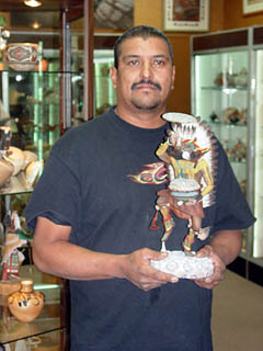 Hopi Kachina by Ed Tewanema - Chasing Star (Planet Kachina)