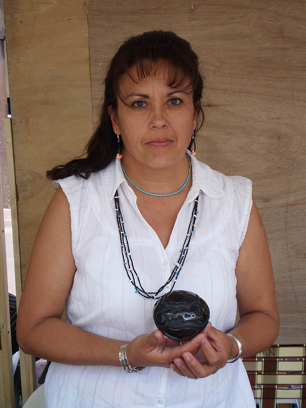 Pueblo Pottery by Linda Tafoya Sanchez - Serpent Seed Pot