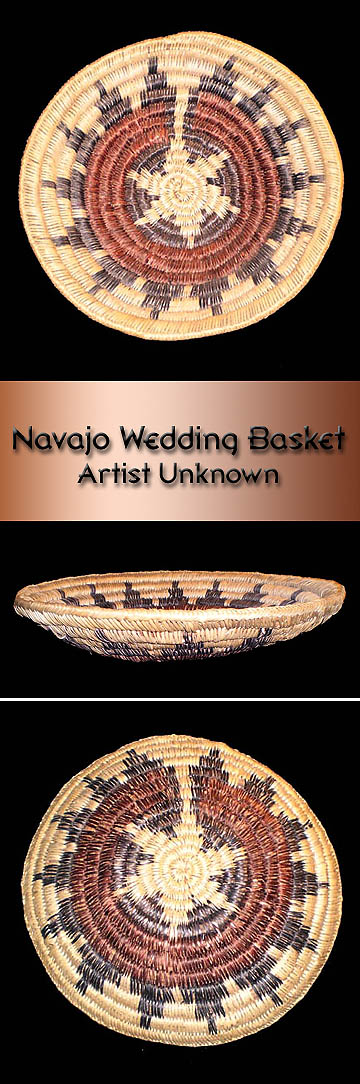 Navajo Wedding Basket - Artist Unknown