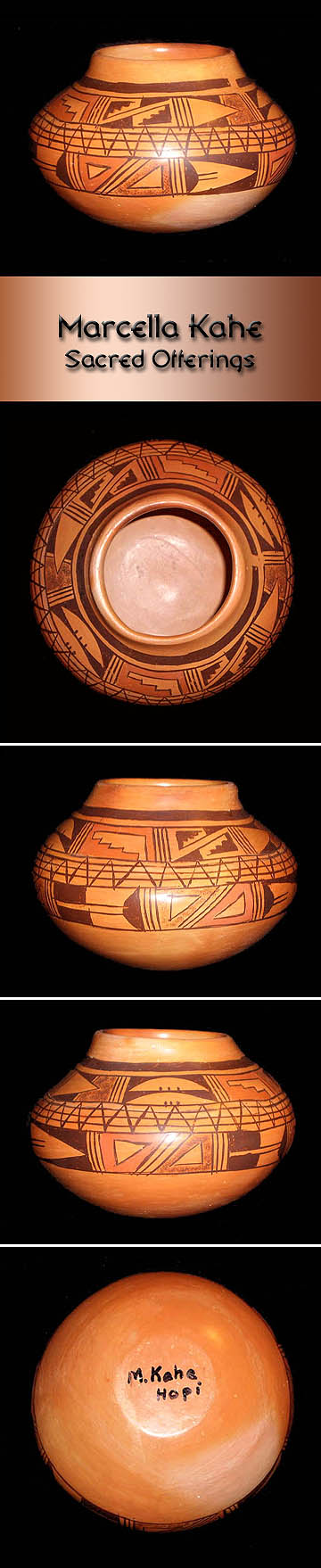 Hopi Pottery by Marcella Kahe - Sacred Offerings