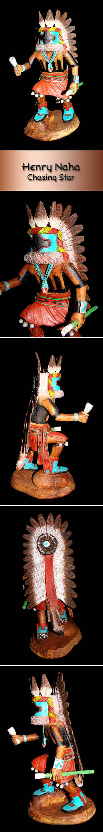 Hopi Kachina by Henry Naha - Chasing Star