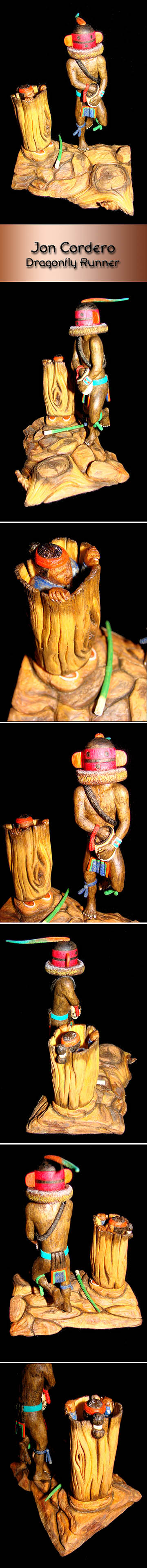 Hopi Kachina by Jon Cordero - Dragonfly Runner