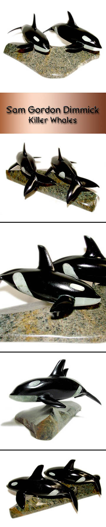 Alaskan Art by Sam Gordon Dimmick - Killer Whales