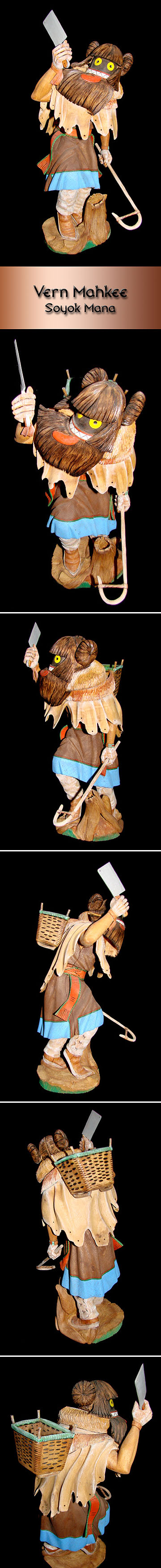 Hopi Kachina by Vern Mahkee - Soyok Mana
