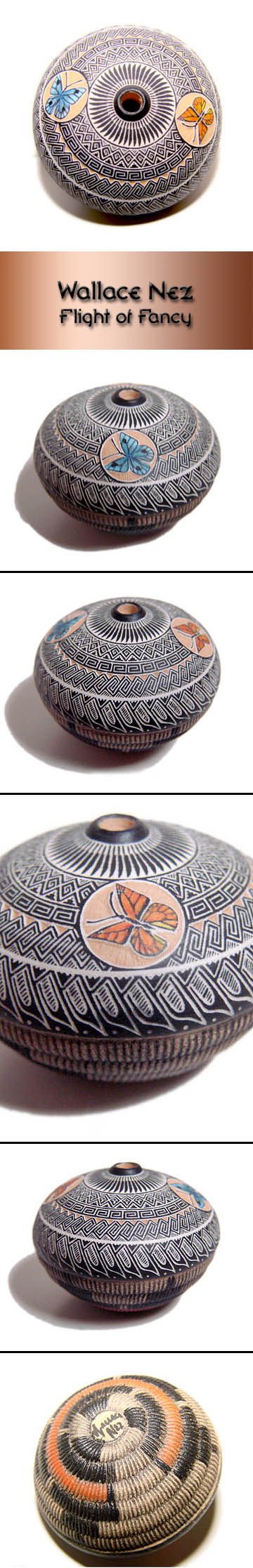 Native American Pottery by Wallace Nez - Flight of Fancy