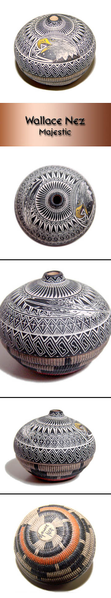 Native American Pottery by Wallace Nez - Majestic