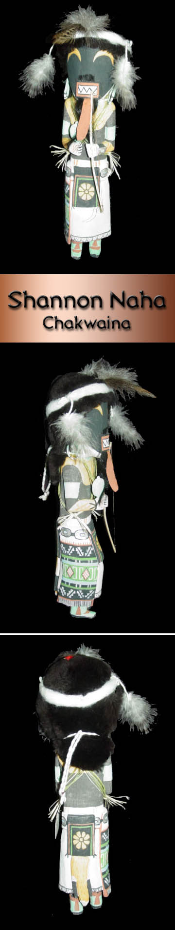 Old Style Kachina by Shannon Naha - Chakwaina