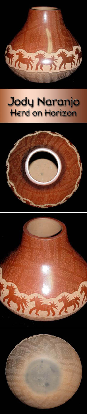 Santa Clara Pottery by Jody Naranjo - Herd on Horizon
