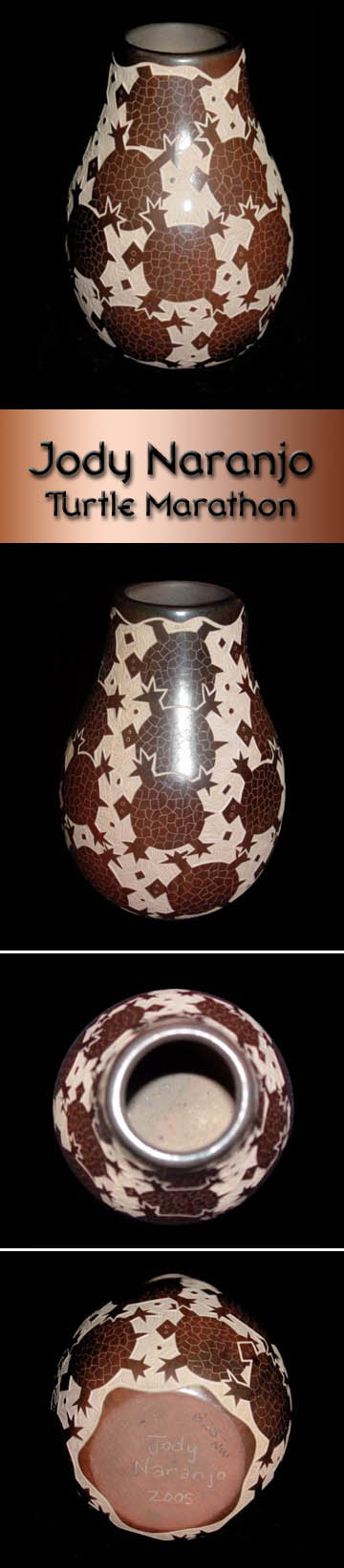 Santa Clara Pottery by Jody Naranjo - Turtle Marathon
