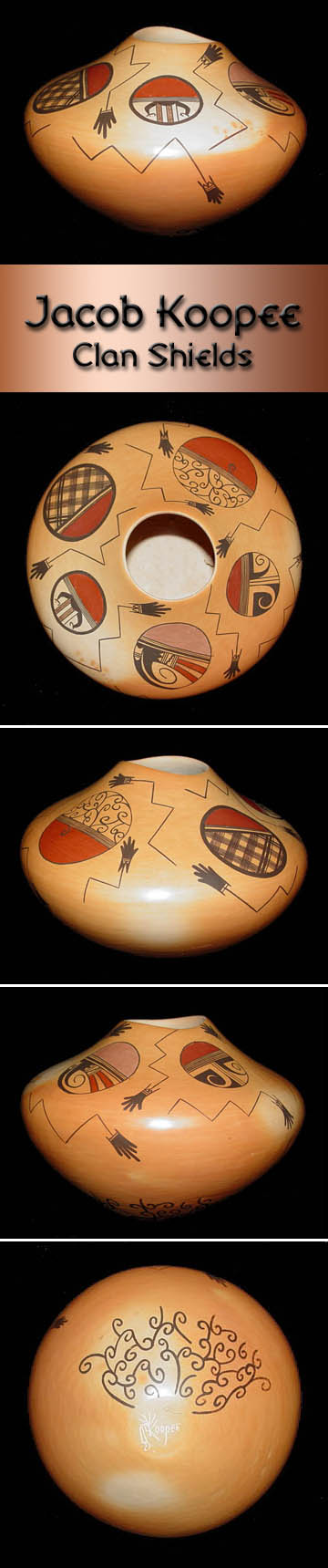 Hopi Pottery by Jacob Koopee - Clan Shields