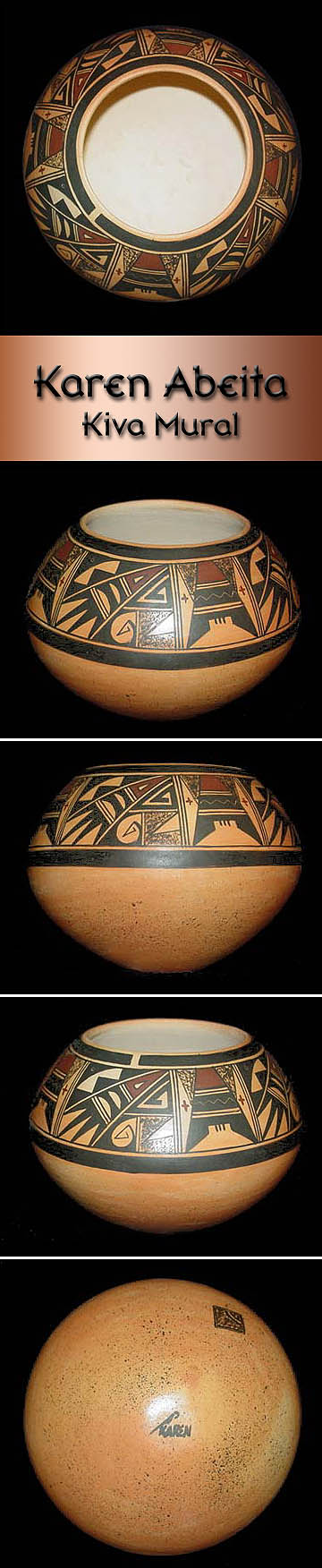 Hopi Pottery by Karen Abeita - Kiva Mural