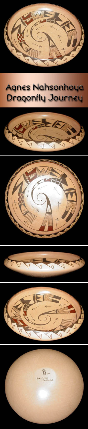 Hopi Pottery - Agnes Nahsonhoya - Dragonfly Journey