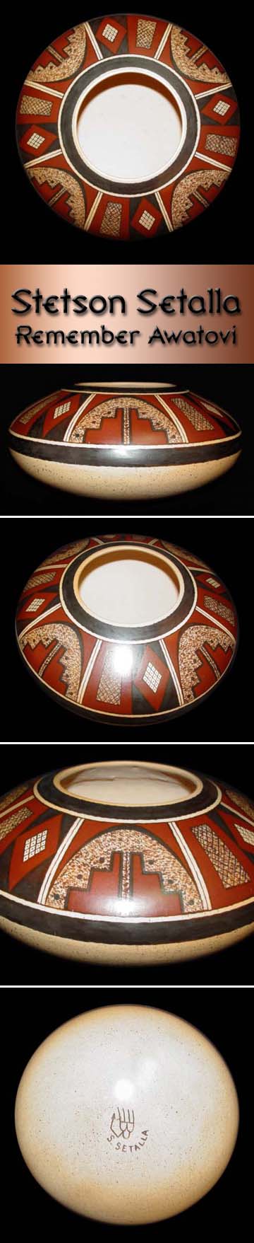 Hopi Pottery by Stetson Setalla - Remember Awatovi