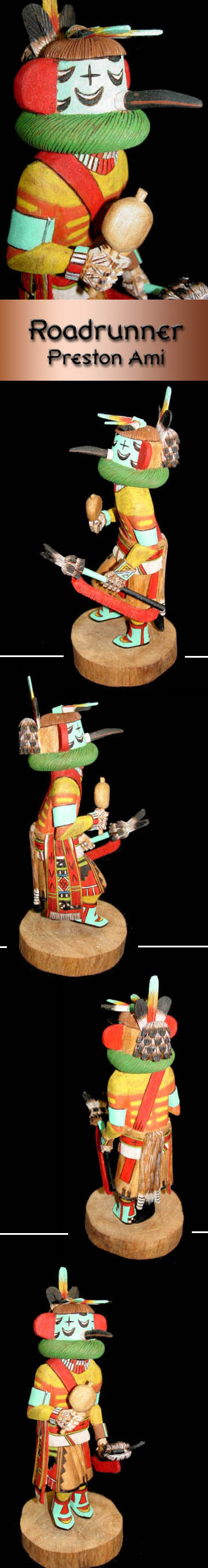 Hopi Kachina - Preston Ami - Roadrunner