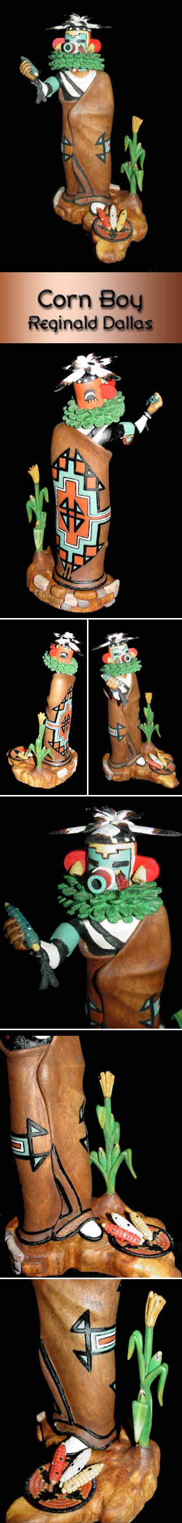 Hopi Kachina - Reginald Dallas - Corn Boy