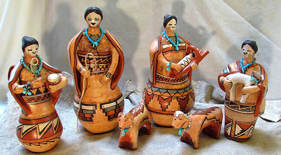 Pueblo Pottery by Lucy McKelvey - Navajo Nativity