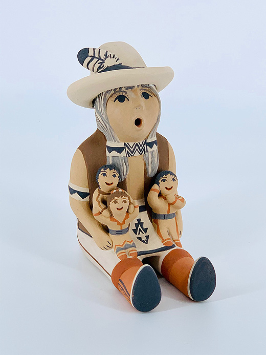 Pueblo Pottery by Leonard Tsosie - Cowboy Storyteller